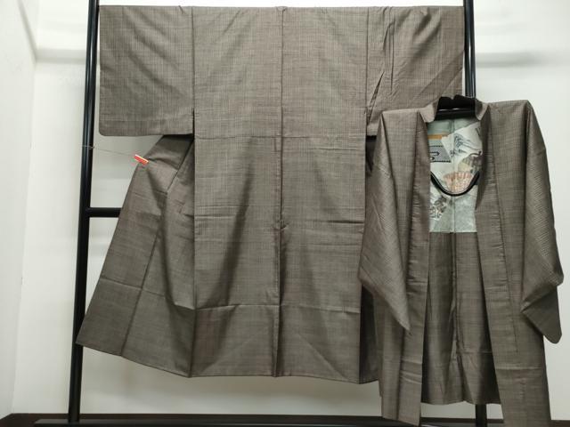 平和屋着物●男性　本場大島紬　アンサンブル　西郷柄　正絹　逸品　CABA6094vf