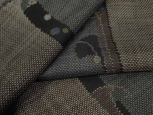 平和屋着物●本場大島紬　9マルキ　舞葉間道　正絹　逸品　CABA6152yc