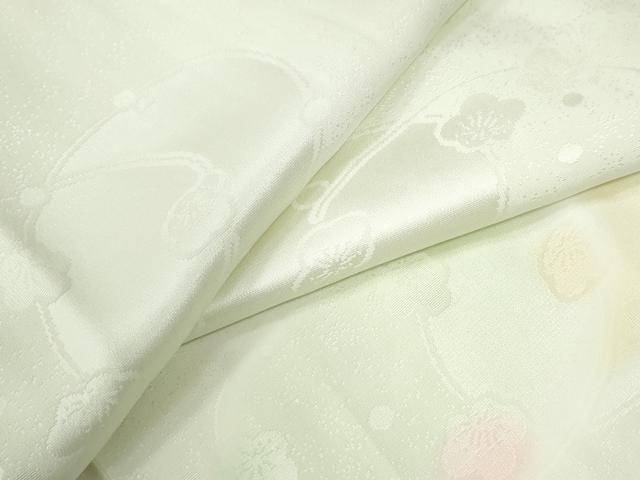 平和屋着物●長襦袢　無双仕立て　梅地紋　暈し染め　正絹　逸品　CABA6282yc