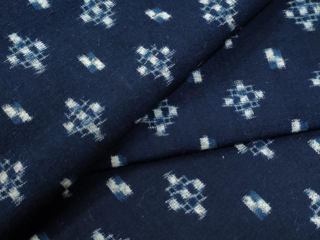 平和屋着物●久留米絣　単衣　吉祥文　綿　逸品　CABA6329yc