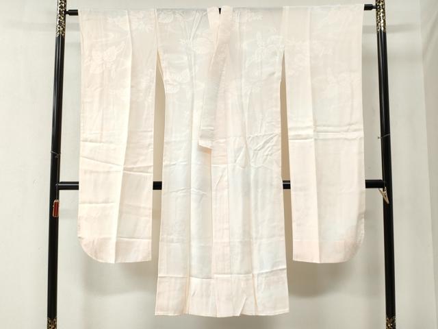 平和屋着物●振袖用長襦袢　無双仕立て　竜田川楓花地紋　正絹　逸品　未使用　CABA6331yc