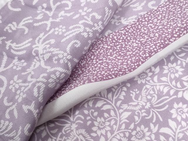 平和屋着物●長襦袢　無双仕立て　市松鳳凰花唐草文　やまと誂製　正絹　逸品　CABA6347yc