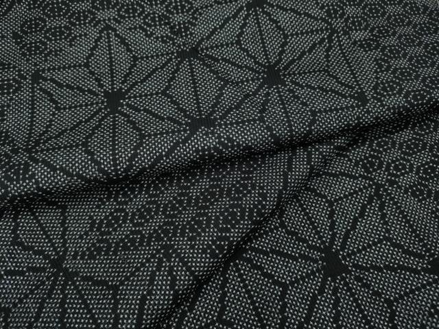 平和屋着物●本場大島紬　7マルキ　麻の葉吉祥文　正絹　逸品　未使用　CABA8003ut