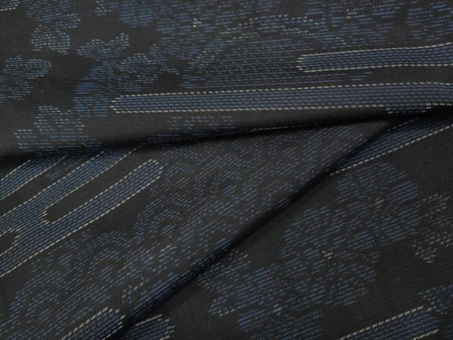 平和屋着物●本場大島紬　エ霞籬青海波花文　正絹　逸品　未使用　CABA8022ut