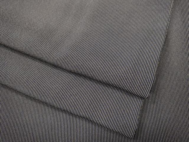 平和屋着物●江戸小紋　万筋　青褐色×亜麻色　正絹　逸品　CABA8086ut