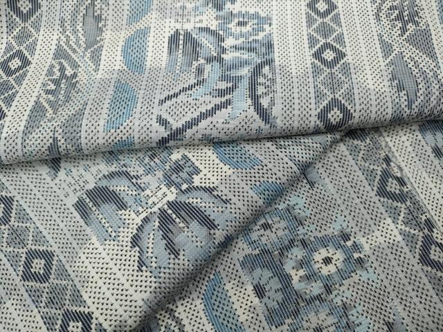 平和屋着物●本場大島紬　白大島　7マルキ　花車吉祥間道　総絣　正絹　逸品　CABA8141ut