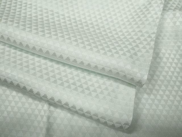 平和屋着物●長襦袢　袷　鱗地紋　白磁色　京都きもの友禅扱い　正絹　逸品　CABA8160ut