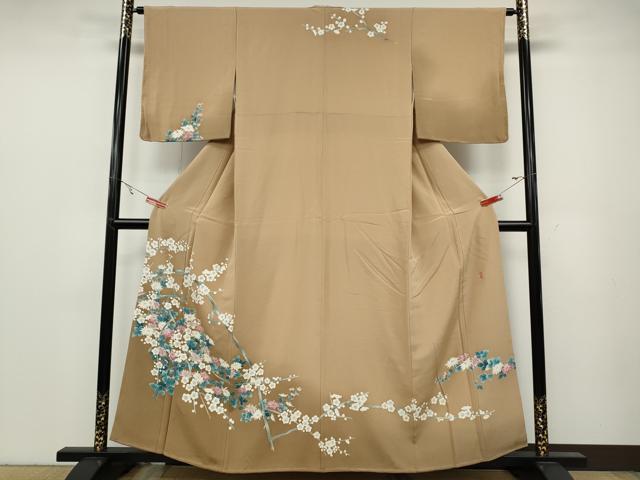 平和屋着物●本加賀友禅作家　西村央　訪問着　枝花文　暈し染め　正絹　逸品　未使用　CABA8175ut