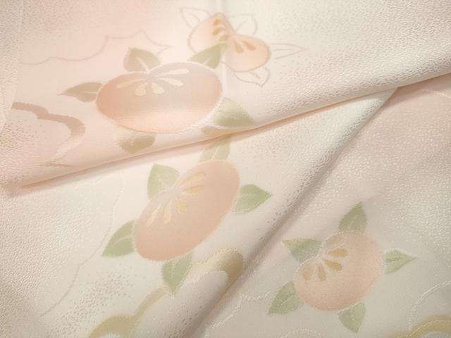 平和屋着物●長襦袢　無双仕立て　橘　地紋起こし　暈し染め　正絹　逸品　CABA8198ut