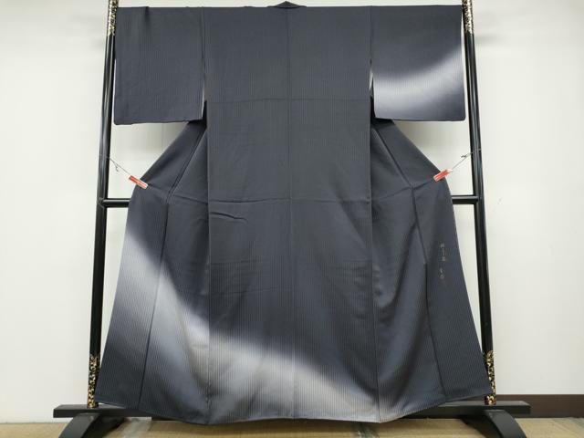 平和屋着物●訪問着　作家物　柿しぶ染　霞文　暈し染め　正絹　逸品　CABA8225ut