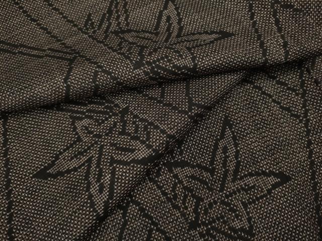 平和屋着物●本場大島紬　7マルキ　楓　竹　正絹　逸品　CABA8226ut