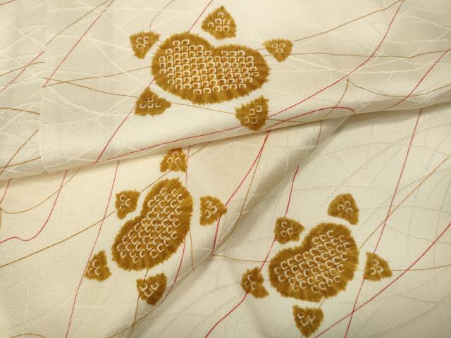 平和屋着物●長襦袢　袷　舞橘文　正絹　逸品　CABA8279ut