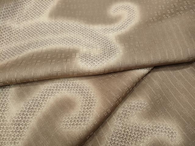 平和屋着物●上質な小紋　鹿の子立波文　暈し染め　正絹　逸品　CABA8321ut