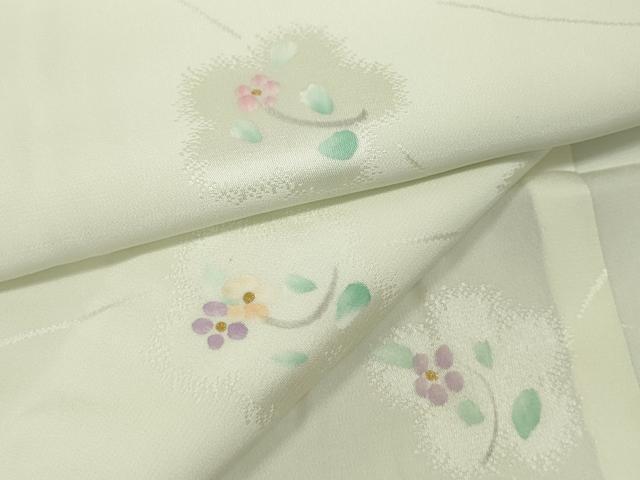 平和屋着物●長襦袢　無双仕立て　手描き　夢咲衣　暈し染め　金彩　正絹　逸品　CABA8340ut