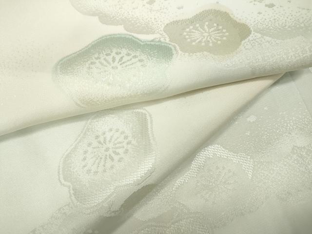 平和屋着物●長襦袢　無双仕立て　雲重ね舞梅地紋　暈し染め　正絹　逸品　CABA8355ut