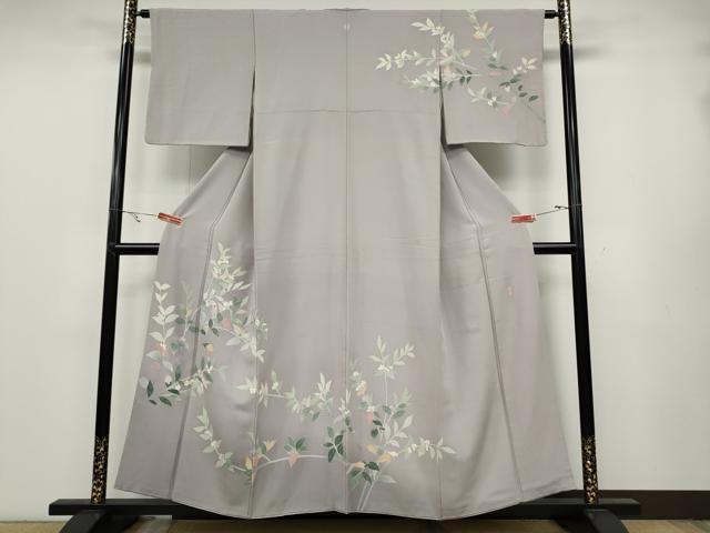 平和屋着物●本加賀友禅作家　成竹登茂男　訪問着　南天文　暈し染め　正絹　逸品　CABA8373ut