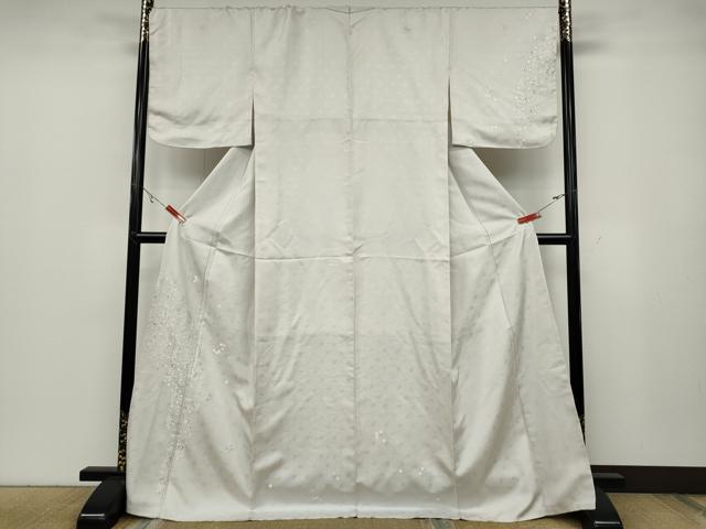 平和屋着物●訪問着　総刺繍　吉祥花文　金銀糸　ロング丈　正絹　逸品　CABA8388ut