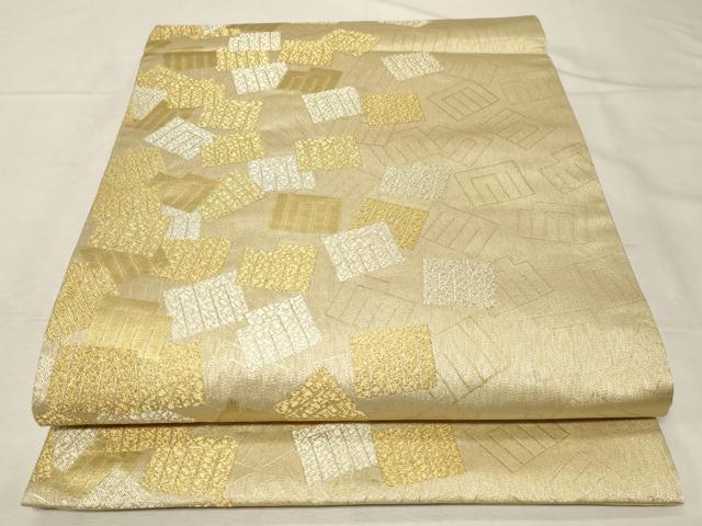 平和屋着物●ジャパンオートクチュール　渡辺雪三郎　六通柄袋帯　源氏香　金糸　正絹　逸品　CABA9140dy