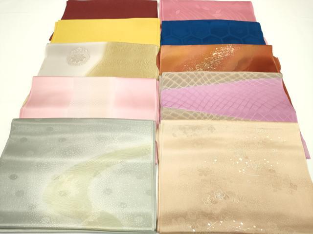 平和屋着物★和装小物　帯揚げ10枚セット　正絹　逸品　CABA9201ju