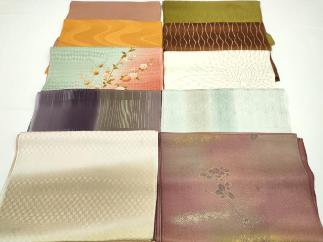 平和屋着物★和装小物　帯揚げ10枚セット　正絹　逸品　CABA9202ju