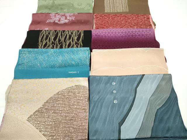 平和屋着物★和装小物　帯揚げ10枚セット　正絹　逸品　CABA9205ju