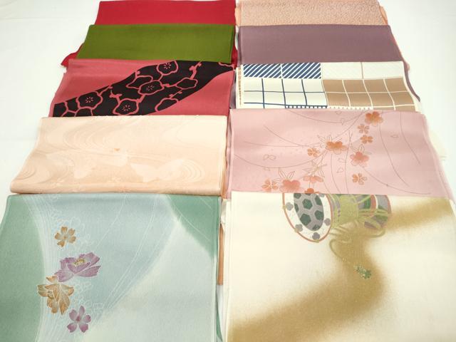 平和屋着物★和装小物　帯揚げ10枚セット　正絹　逸品　CABA9208ju
