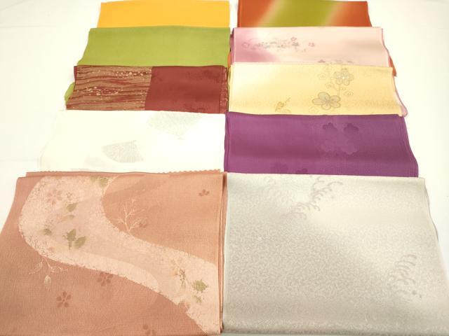 平和屋着物★和装小物　帯揚げ10枚セット　正絹　逸品　CABA9209ju