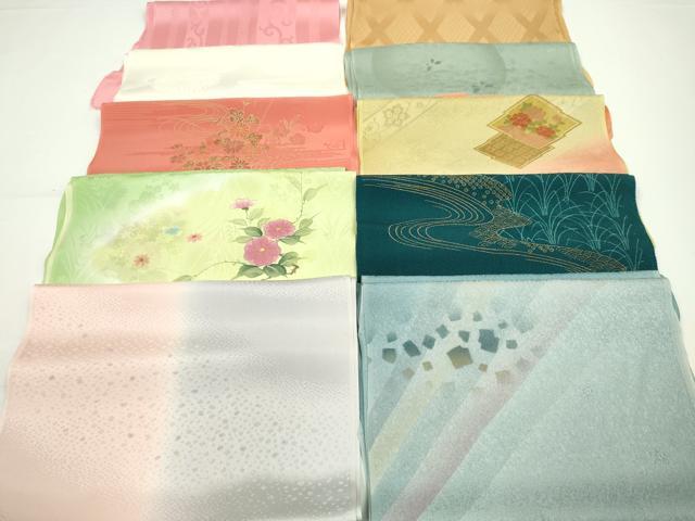 平和屋着物★和装小物　帯揚げ10枚セット　正絹　逸品　CABA9212ju