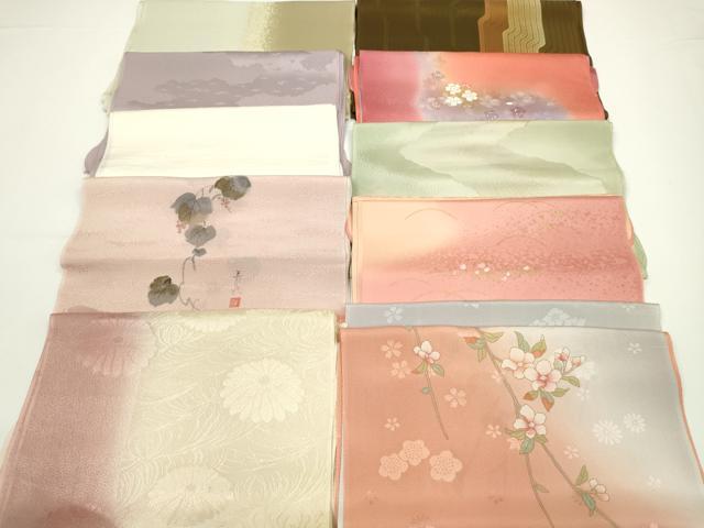 平和屋着物★和装小物　帯揚げ10枚セット　正絹　逸品　CABA9218ju