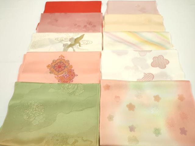 平和屋着物★和装小物　帯揚げ10枚セット　正絹　逸品　CABA9220ju