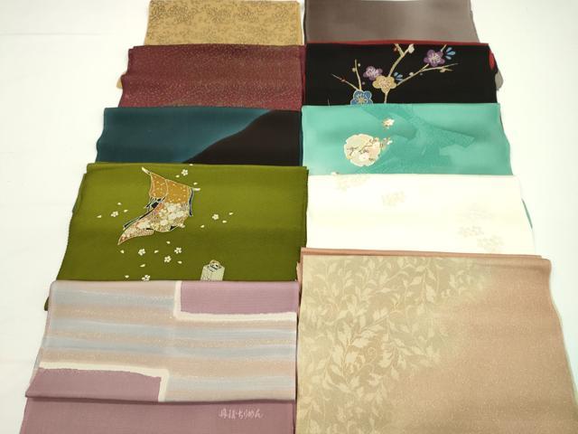 平和屋着物★和装小物　帯揚げ10枚セット　丹後ちりめん　正絹　逸品　CABA9224ju