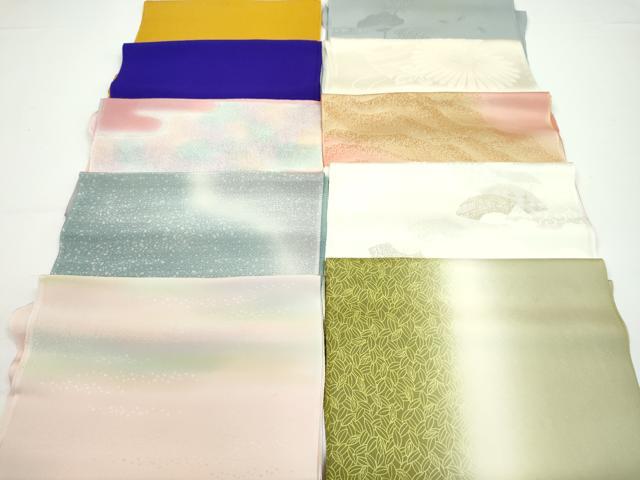 平和屋着物★和装小物　帯揚げ10枚セット　丹後ちりめん　正絹　逸品　CABA9228ju