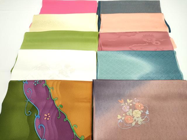平和屋着物★和装小物　帯揚げ10枚セット　正絹　逸品　CABA9233ju