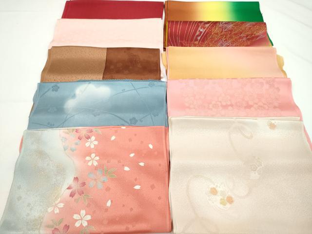平和屋着物★和装小物　帯揚げ10枚セット　正絹　逸品　CABA9234ju