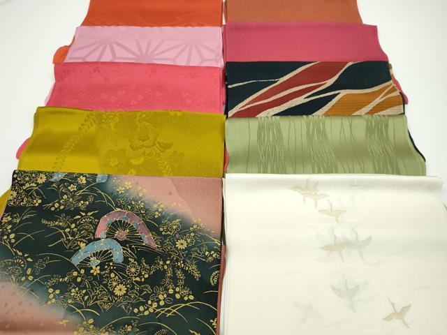 平和屋着物★和装小物　帯揚げ10枚セット　丹後ちりめん　正絹　逸品　CABA9235ju