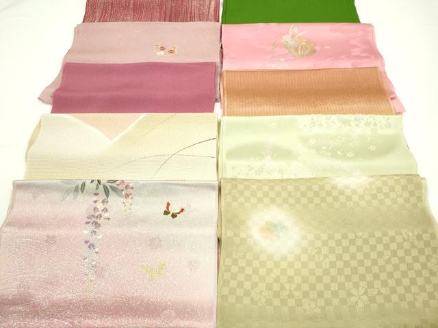 平和屋着物★和装小物　帯揚げ10枚セット　丹後ちりめん　正絹　逸品　CABA9236ju
