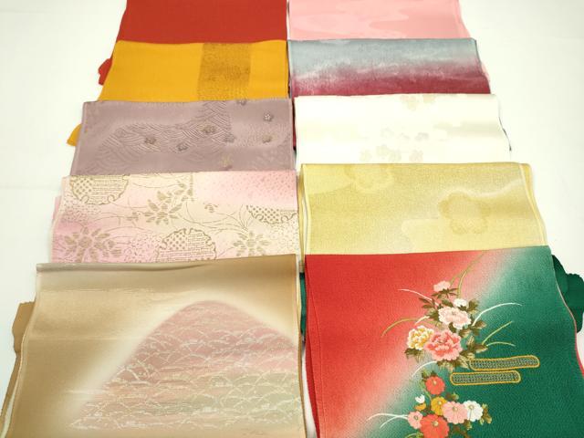 平和屋着物★和装小物　帯揚げ10枚セット　正絹　逸品　CABA9237ju