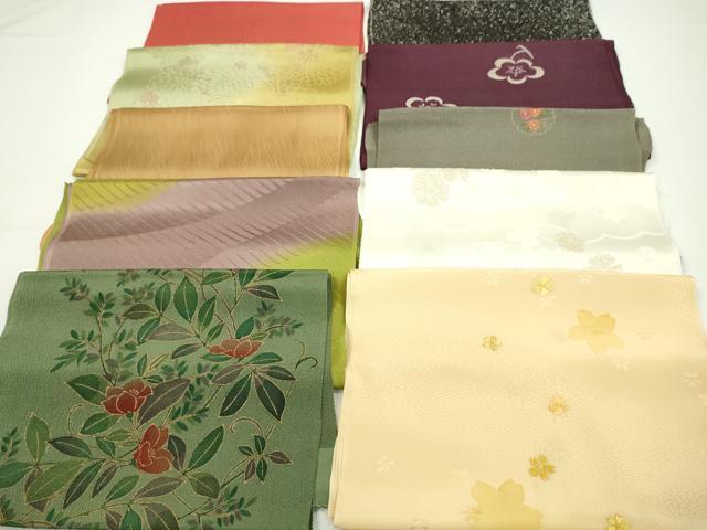 平和屋着物★和装小物　帯揚げ10枚セット　正絹　逸品　CABA9238ju