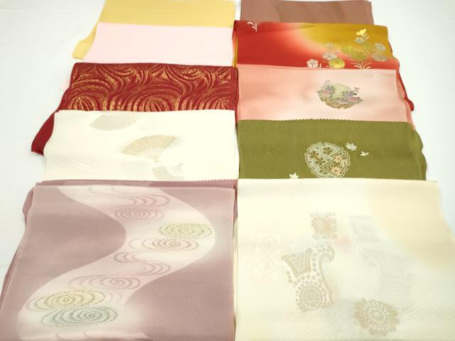 平和屋着物★和装小物　帯揚げ10枚セット　丹後ちりめん　正絹　逸品　CABA9242ju