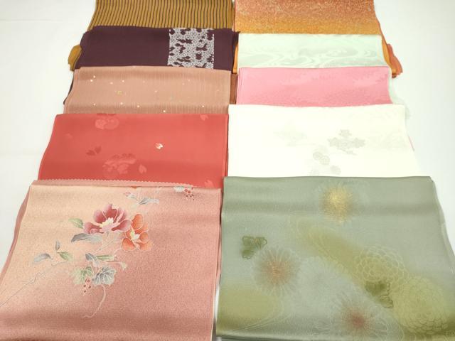 平和屋着物★和装小物　帯揚げ10枚セット　正絹　逸品　CABA9244ju