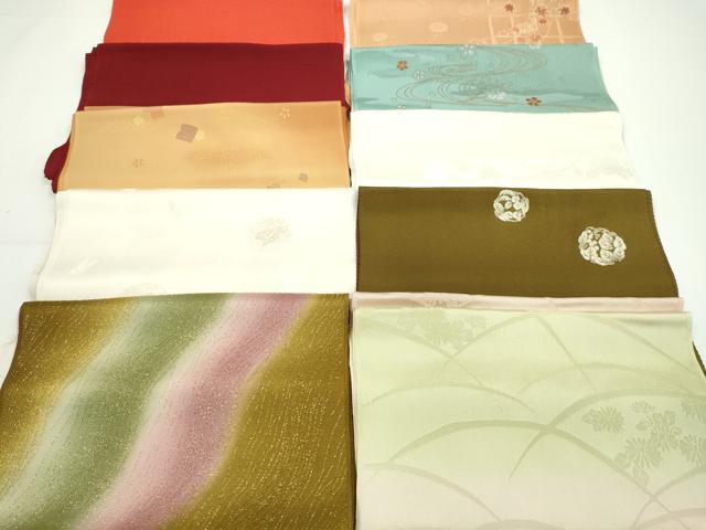 平和屋着物★和装小物　帯揚げ10枚セット　丹後ちりめん　正絹　逸品　CABA9247ju