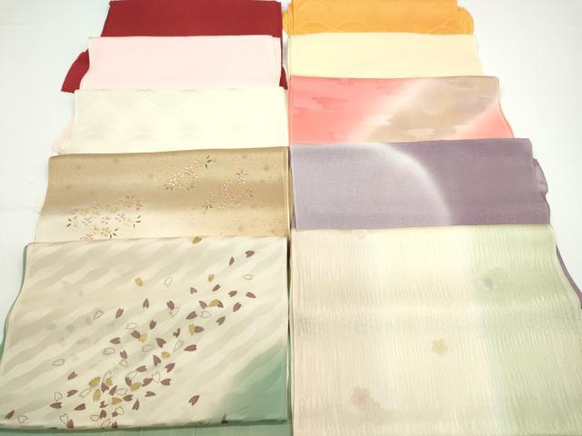 平和屋着物★和装小物　帯揚げ10枚セット　正絹　逸品　CABA9250ju