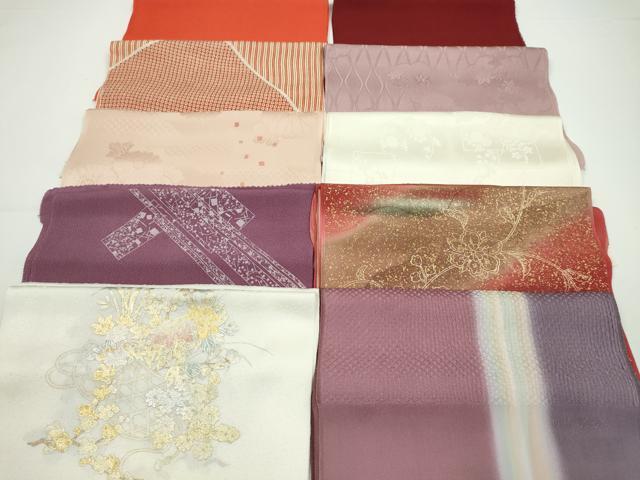 平和屋着物★和装小物　帯揚げ10枚セット　丹後ちりめん　正絹　逸品　CABA9262ju