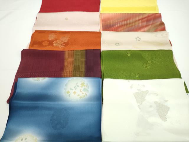 平和屋着物★和装小物　帯揚げ10枚セット　正絹　逸品　CABA9264ju