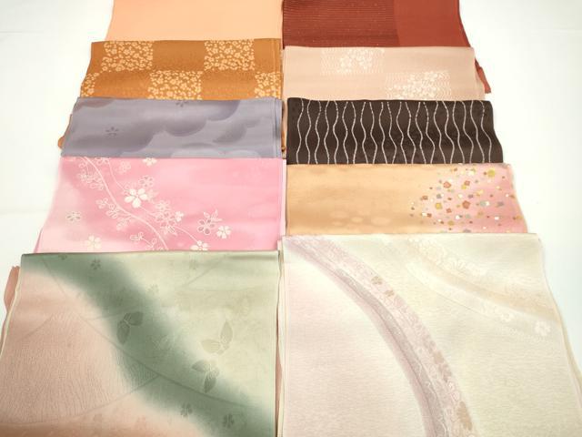 平和屋着物★和装小物　帯揚げ10枚セット　丹後ちりめん　正絹　逸品　CABA9266ju