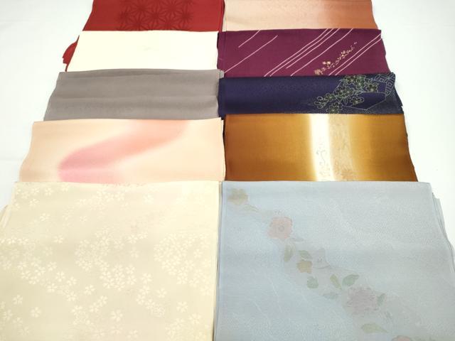 平和屋着物★和装小物　帯揚げ10枚セット　正絹　逸品　CABA9267ju