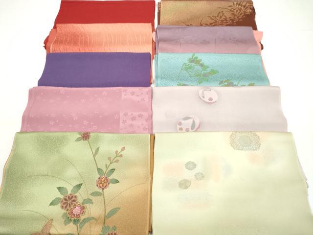 平和屋着物★和装小物　帯揚げ10枚セット　丹後ちりめん　正絹　逸品　CABA9271ju