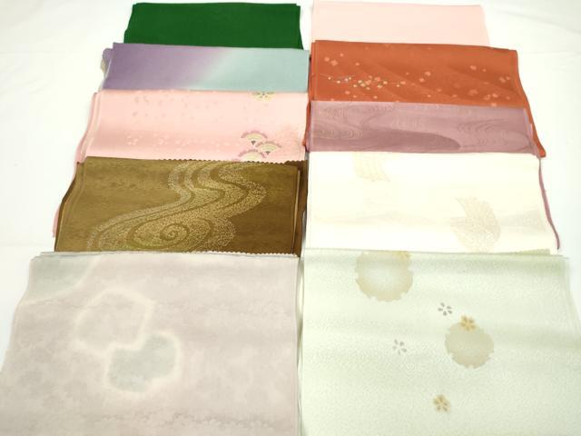 平和屋着物★和装小物　帯揚げ10枚セット　丹後ちりめん　正絹　逸品　CABA9274ju