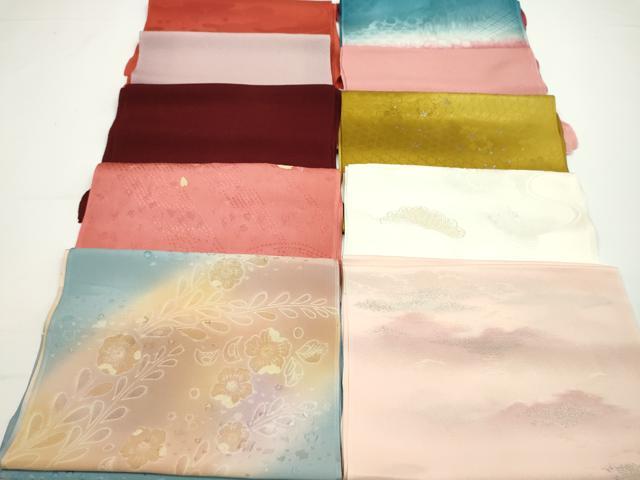 平和屋着物★和装小物　帯揚げ10枚セット　丹後ちりめん　正絹　逸品　CABA9279ju