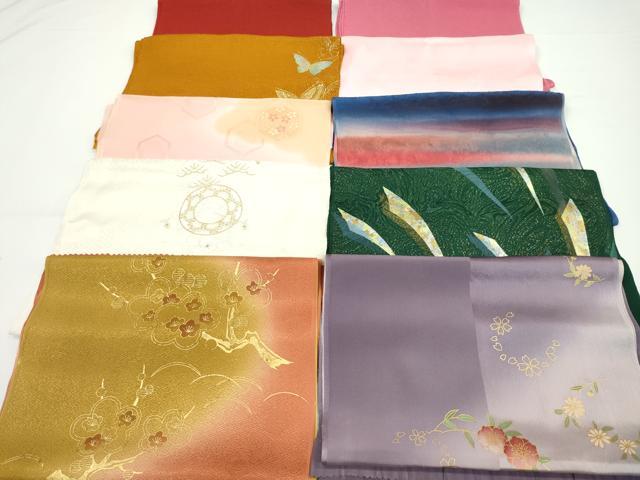 平和屋着物★和装小物　帯揚げ10枚セット　正絹　逸品　CABA9285ju